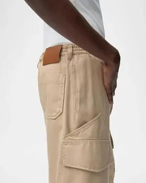 Loewe X Paula & Apos;s Ibiza & Apos;s Washed Cotton Cargo Shorts - Sand