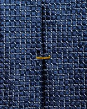 Eton Apos;s Geometric Satin Silk Tie - Blue