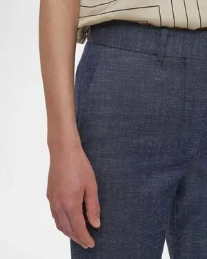 JOSEPH Morissey Flare-leg Sartorial Denim Pants - Cobalt