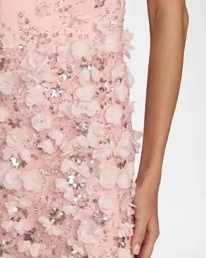 Mac Duggal Embellished Satin Strapless Gown