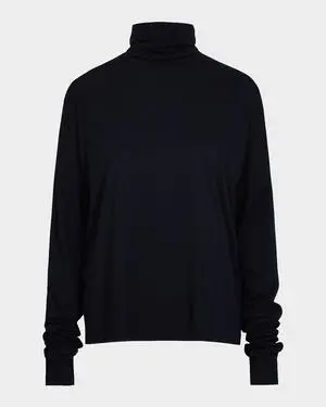 TWP Abby Cotton Turtleneck Top