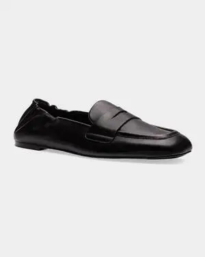STUART WEITZMAN Bryant Leather Penny Loafers
