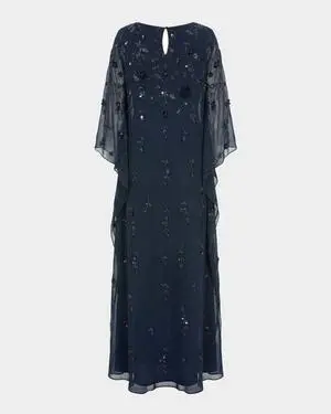Mac Duggal Embellished Trapeze Dress - Midnight