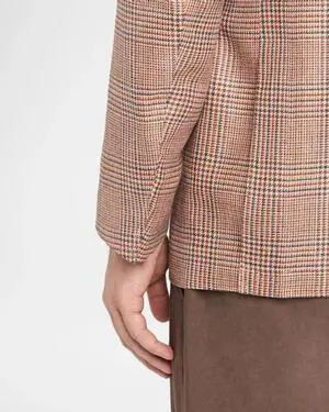 Cesare Attolini Apos;s Plaid Cashmere-blend Sport Jacket - Orange