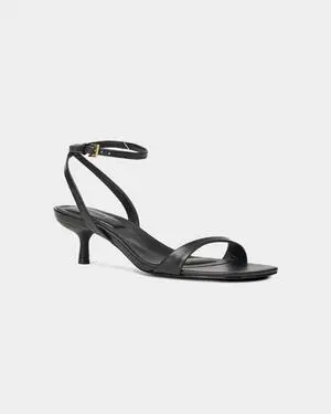 Simkhai Hannah Leather Kitten-heel Sandals - Black