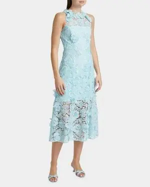 AS IT MAY Samara Lace Midi Dress