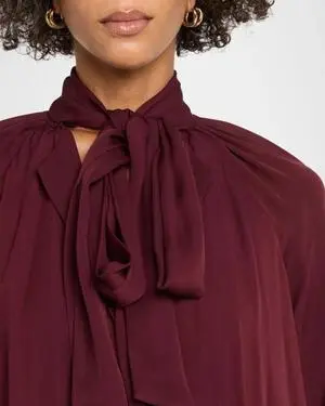 Simkhai Isobel Silk Mini Dress - Fig