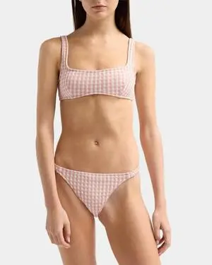 PALM NOOSA Enamour Square Neck Bikini Top - Blush Ging
