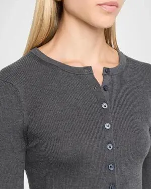 Simkhai Susanne Silk-cashmere Bodysuit