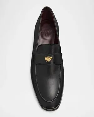 BOUGEOTTE 35mm Leather Penny Loafers - Nero