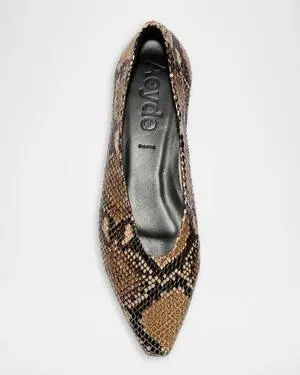AeydĒ Betty Leather Ballerina Flats