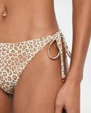 Ramy Brook Benni Leopard Bikini Bottoms - Light Leopard