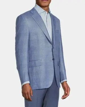 Canali Scratch Wool-silk-linen Sportcoat