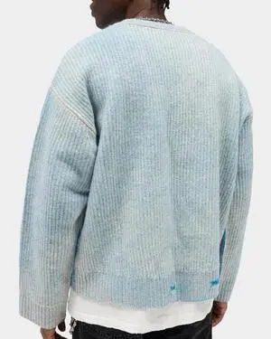 REPRESENT Legacy Fade Out Reversible Knit Crewneck Sweater