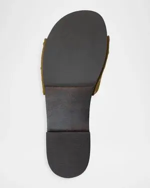 Bernardo Blyde Leather Clog Mule Sandals - Ginger