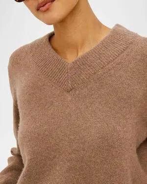 Rails Lidya V-neck Sweater - Heather Ca