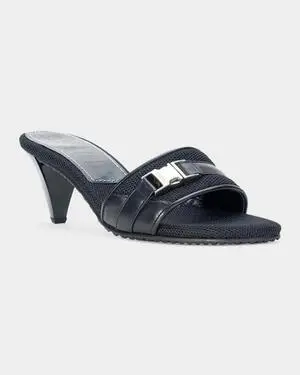 Staud Veda 60mm Mesh Slip-on Sandals