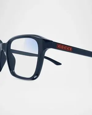 Gucci Apos;s 52mm Acetate Rectangle Optical Eyeglasses - Blue