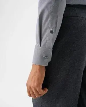Eton Apos;s Contemporary Fit Micro-houndstooth Elevated Dress Shirt - Blue