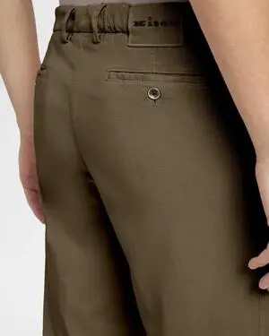 Kiton Apos;s Lyocell Stretch Straight Leg Flat-front Pants - Hazelnut