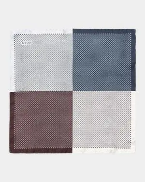 Eton Apos;s Four-sided Micro-print Silk Pocket Square - Multi