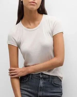 Majestic Filatures Lyocell Cotton Baby Ribbed Tee