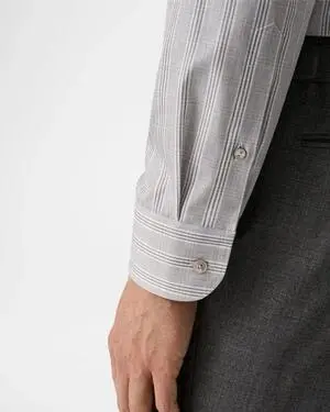 Eton Apos;s Elevated Cotton Linen Contemporary-fit Dress Shirt - Brown
