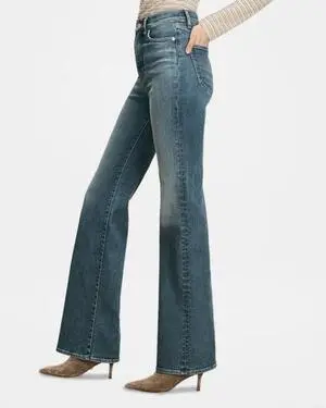 Veronica Beard Crosbie High-rise Bootcut Jeans - Memory Lan