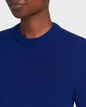 JIL SANDER Wool Knit Short-sleeve T-shirt - Violet
