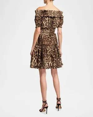 Dolce & Gabbana Off-the-shoulder Mini Dress