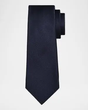 Kiton Apos;s Micro-geometric Silk 7-fold Tie - Miscellane