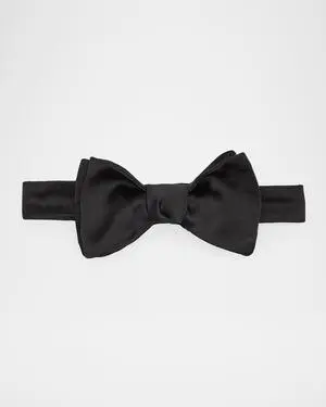 Kiton Apos;s Solid Silk Bow Tie - Miscellane