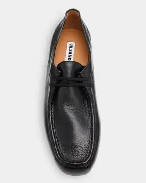 JIL SANDER Leather Lace-up Derby Shoes