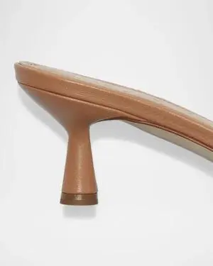 AeydĒ 55mm Vero Nappa Leather Slide Sandals - Hazelnut