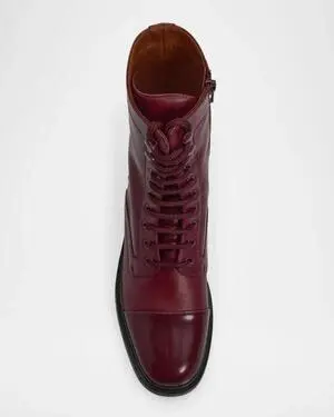 Valentino Garavani 20mm Zimmy Leather Combat Boots