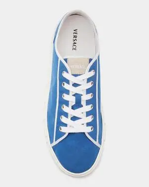 Versace Apos;s Greca Canvas Sneakers