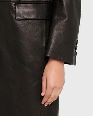 TONYWACK Vegetable-tanned Leather Coat