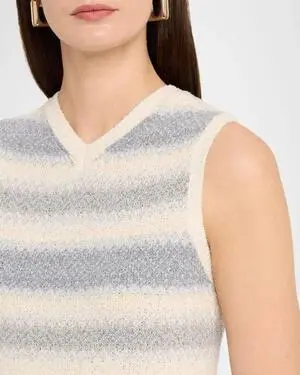 Vince V-neck Knit Summer Sweater Vest
