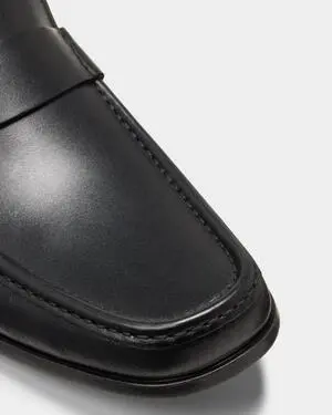 FERRAGAMO Apos;s Caspian Gancio Leather Loafers - Black