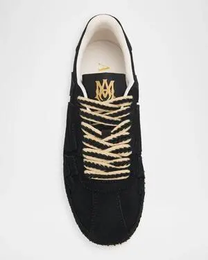 Amiri Apos;s Skel Suede Espadrilles - Black