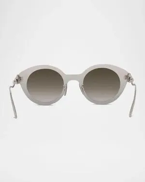 Loewe Coil 48mm Round Sunglasses - Grey