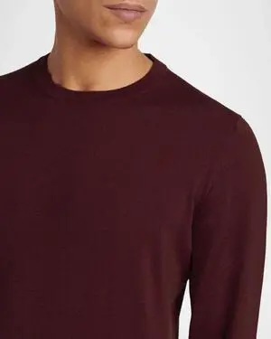 Kiton Crewneck Wool Sweater - Rust