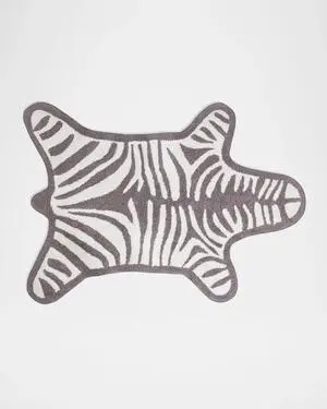 Jonathan Adler Zebra Bath Rug - Gray