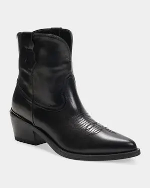 Partlow Julia 55mm Leather Ankle Boots - Nero