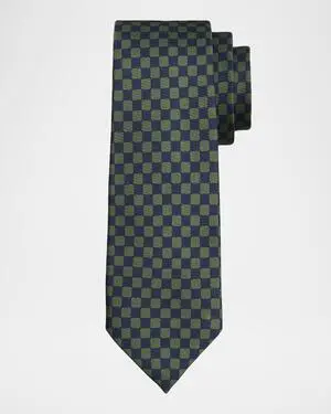 Kiton Apos;s Silk Check 7-fold Tie - Multi