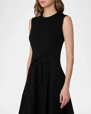 Shoshanna Heather Pleated Sleeveless Mini Dress