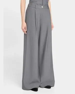 TOCCIN Solara Pleated Wide-leg Pants
