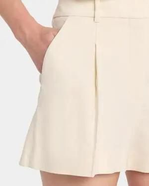 Veronica Beard Craig Pleated-front Shorts