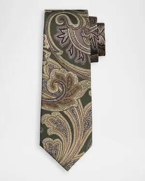 Kiton Apos;s Silk Maxi-paisley 7-fold Tie - Multi