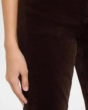 L & APOS;AGENCE Stevie High-rise Straight Jeans - Dark Java